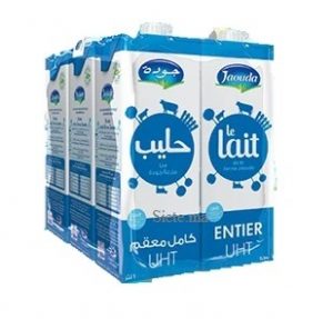 JAOUDA Lait UHT Entier 1L x6 - Allo Frais